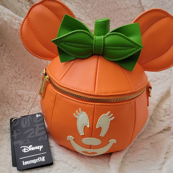 Loungefly | Bags | Loungefly Minnie Mouse Pumpkin Crossbody Bag | Poshmark